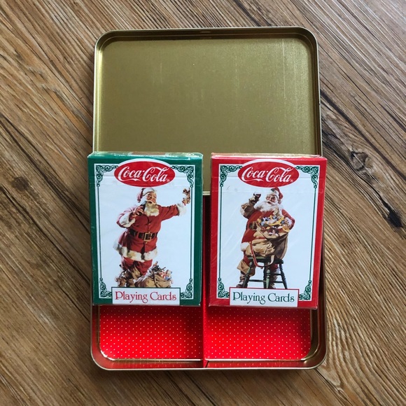 Coca Cola | Holiday | Coca Cola Nostalgia Santa Playing Cards | Poshmark